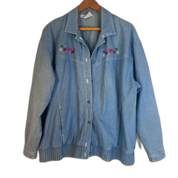 Koret | Jackets & Coats | Koret Vtg Denim Jacket Granny Cottage Core ...